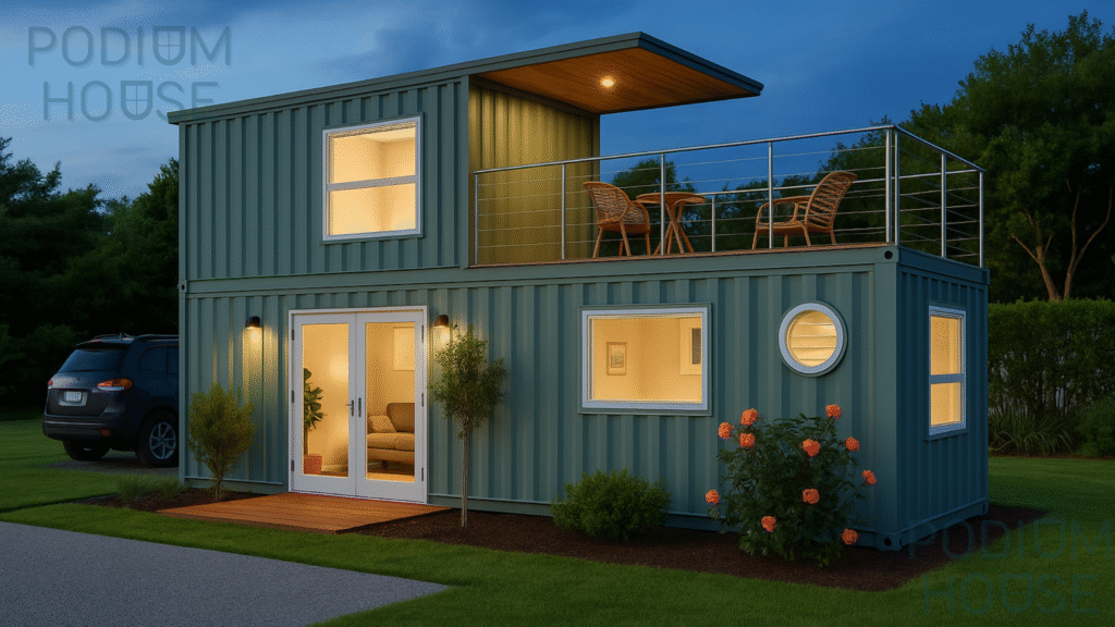 Container Farm House : Podium House